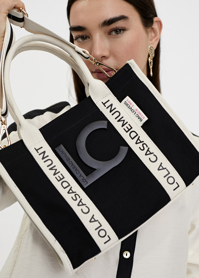 Sac besace décor logo