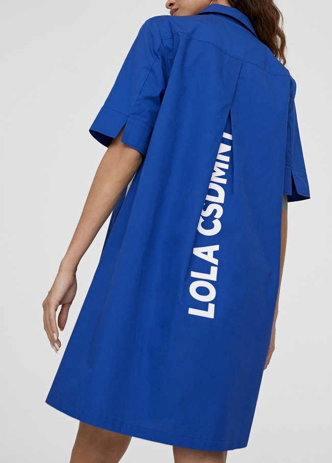 Contrast pipping short dress