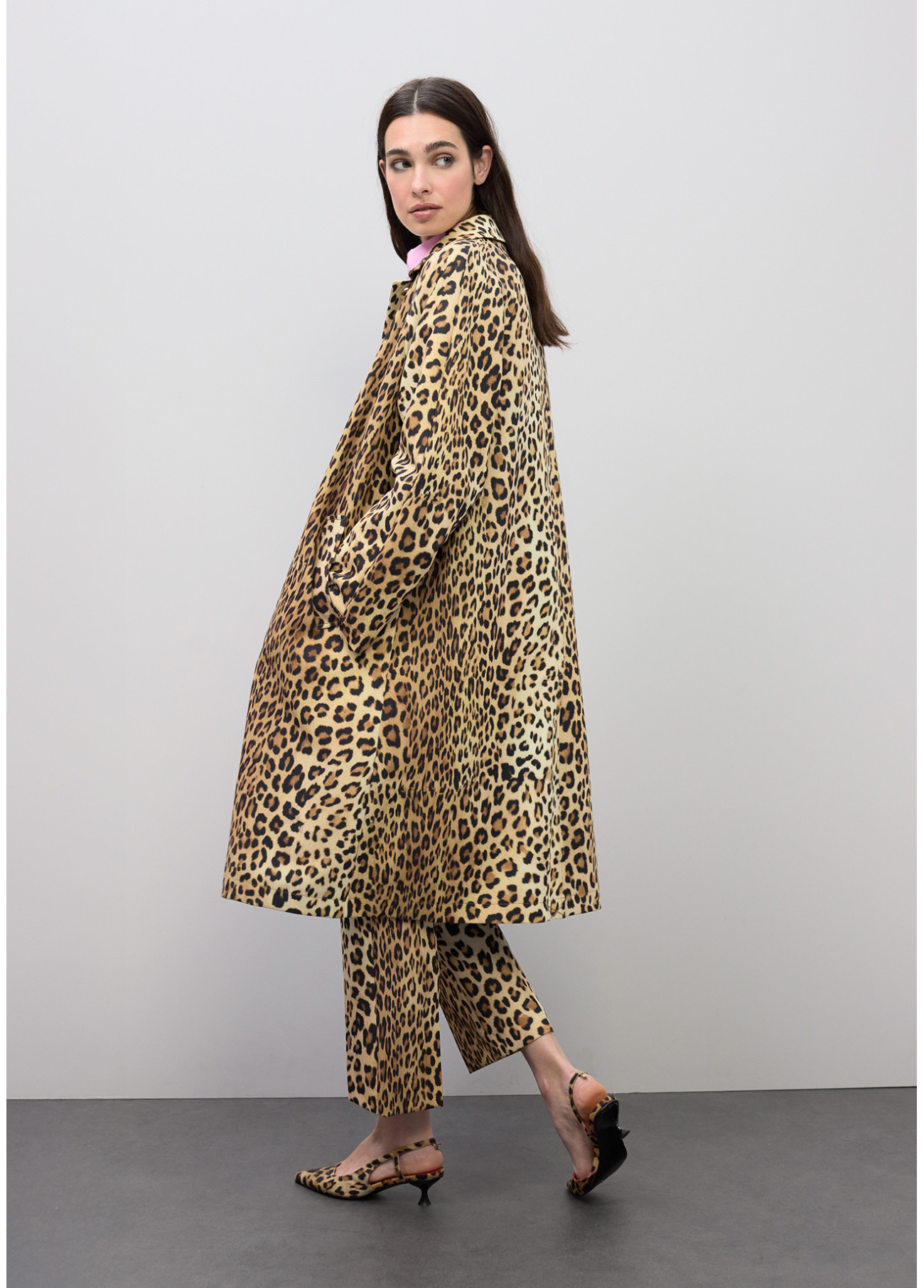 Trench recto animal print - Lola Casademunt