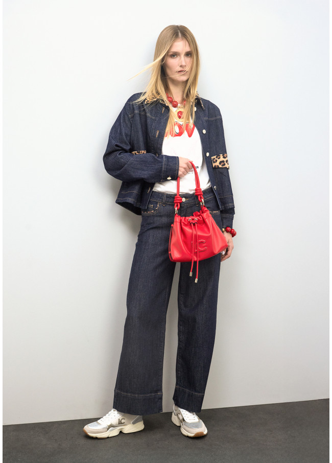 Lined Red Crossbody Bag - Lola Casademunt