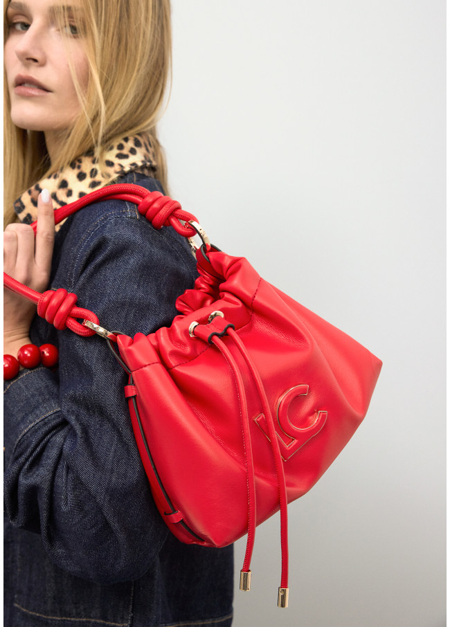 Lined Red Crossbody Bag - Lola Casademunt