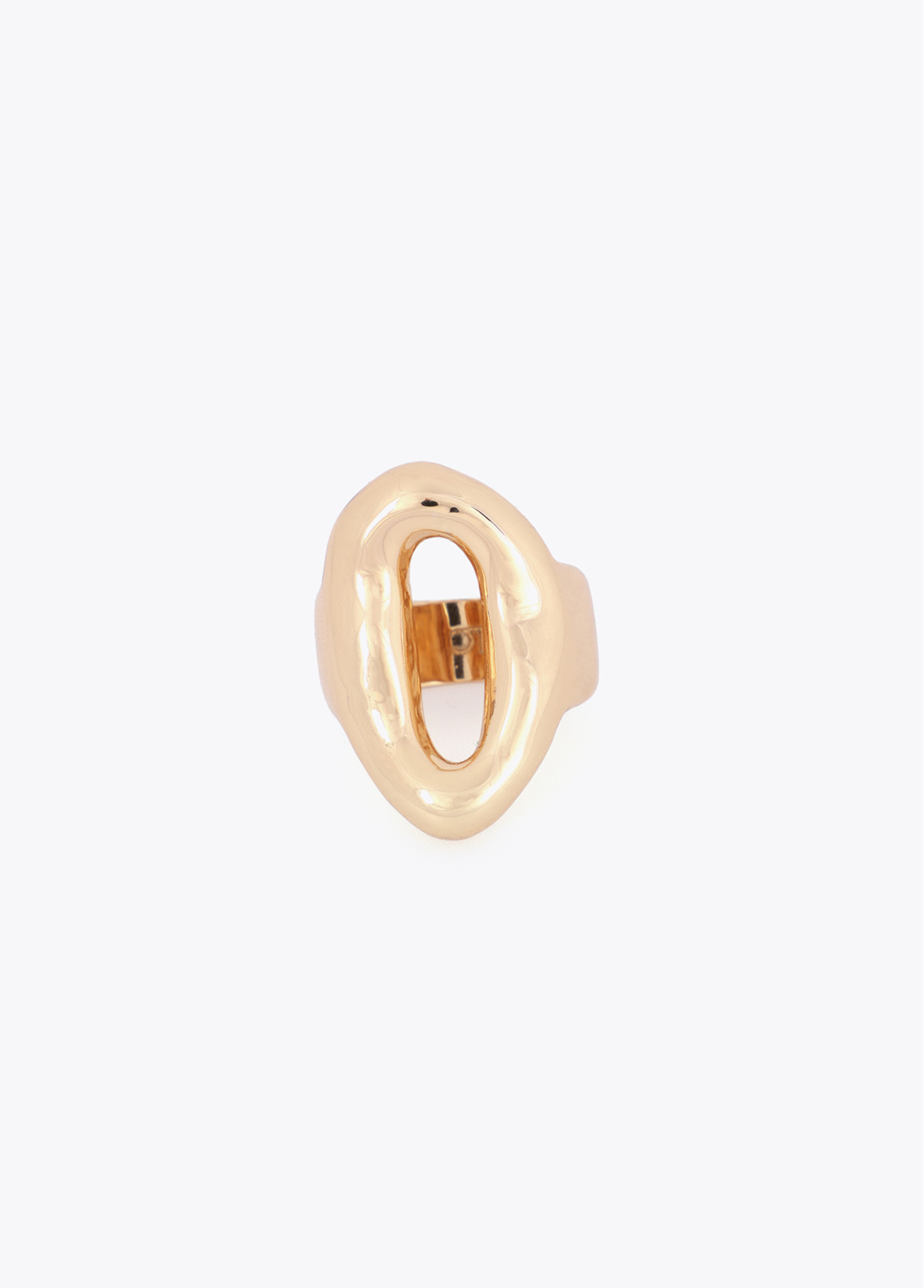 Gold Metal Relief Ring - Lola Casademunt
